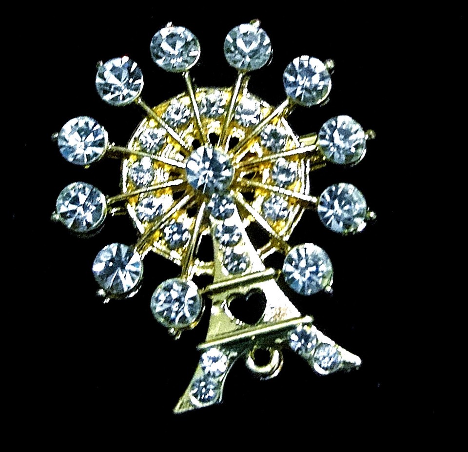 FERRIS WHEEL Rhinestone CIRCUS Amusement THEME Park Eiffel Tower ...