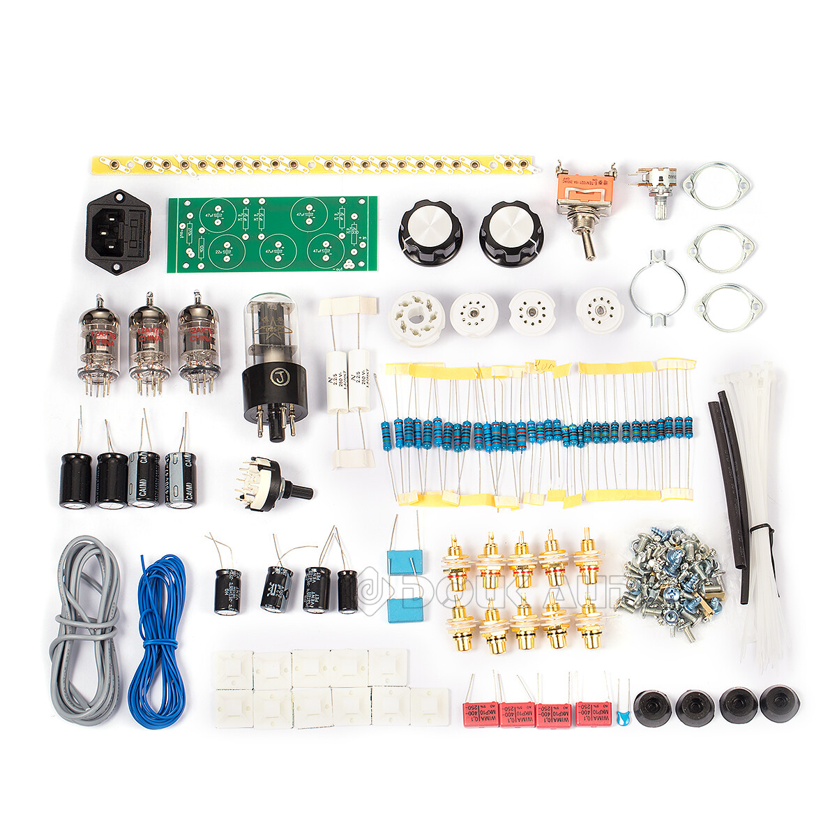 HiFi 12AX7 Vacuum Tube Preamp DIY KIT Stereo Home Desktop Audio ...