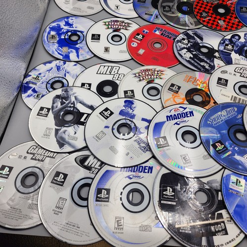 Lot of 41 Loose PS1 SPORTS Game Disc Only Scratched Untested As-Is Lot ...