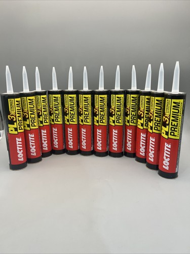 BOX/12 pcs Loctite PL 3X PREMIUM 10oz Construction Adhesive Strong Fast ...