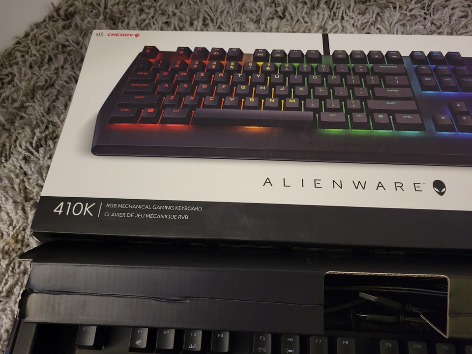Alienware AW410K RGB mechanical Gaming Keyboard Tested works | eBay