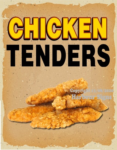 Chicken Tenders DECAL (CHOOSE YOUR SIZE) V Food Truck Concession ...
