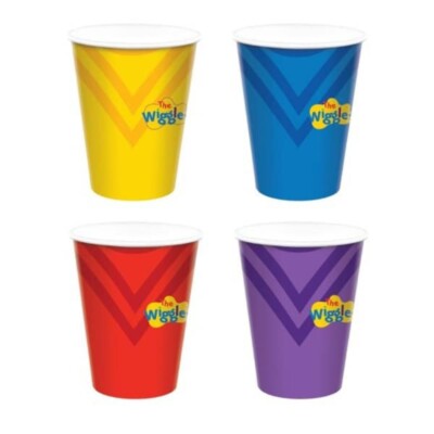 The Wiggles Paper Cups 8pk Kids Birthday Table Decorations Party ...