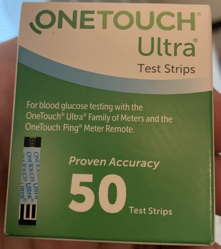 *Expired *OneTouch Ultra Blue Diabetic Test Strips, 50 Count - Exp 03 ...