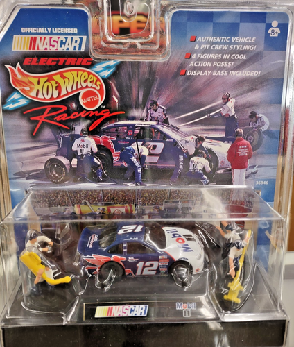 Tyco Mattel Hot Wheels Racing 36946 NASCAR #12 with Pit Crew Racing HO ...