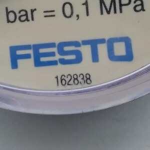 Festo 162838 Pressure Gauge 0-10 Bar | eBay