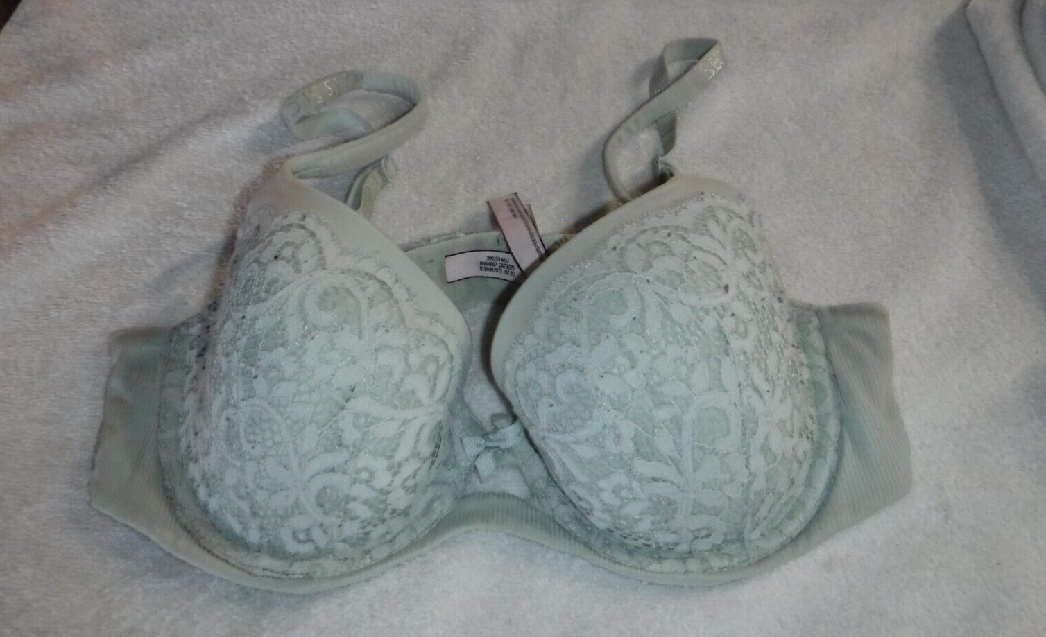 Victorias Secret Bra Womens Sz 36C Body by Victoria Lined Demi Floral ...