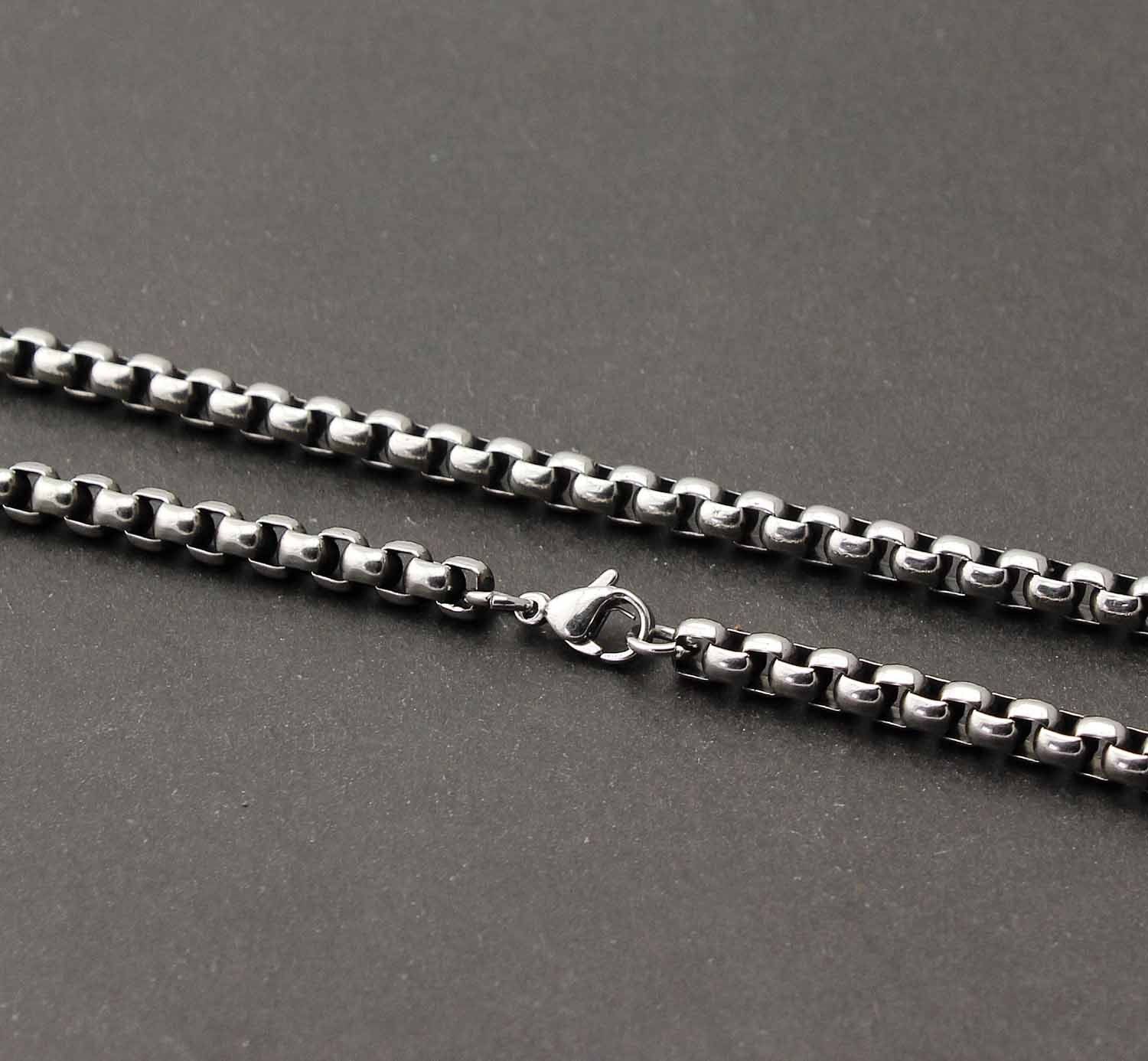 Men's Silver 316L Stainless Steel Unique Huge Key Pendant Necklace ...
