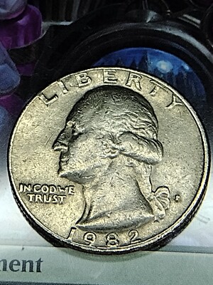 1982 P quarter error off center Coin | eBay