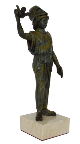 Bronze statuette of Goddess Athena flying her owl - Metropolitan Museum ...