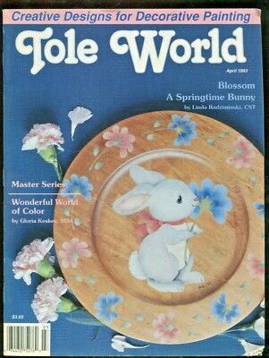 #121 Tole World Magazine April 1993 Decorative Painting Patterns ...