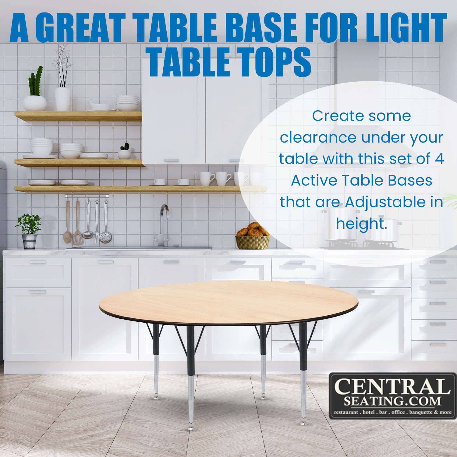 Adjustable Table Legs, Activity Desk Legs Kit, Low Height Classroom ...