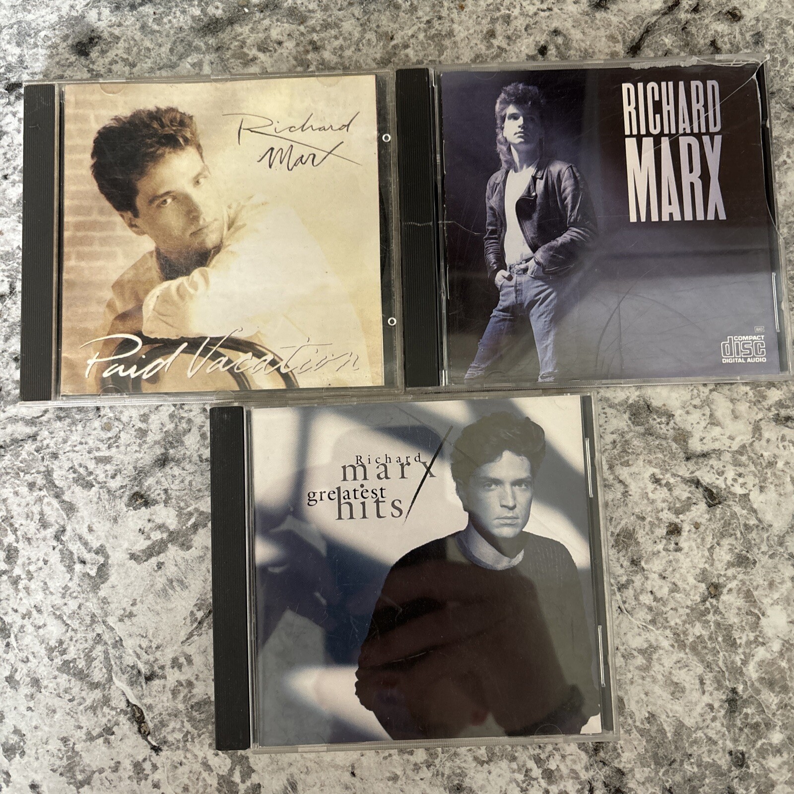 Richard Marx 3 Cd Lot Paid Vacation Self Titled Greatest Hits 80s Pop ...