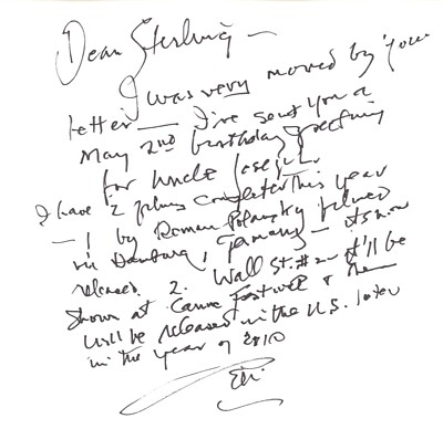 Eli Wallach Autograph Letter Signed | eBay