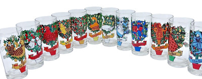 Indiana Glass 12 Days of Christmas Complete 12 Glass Set NEW IN BOX ...