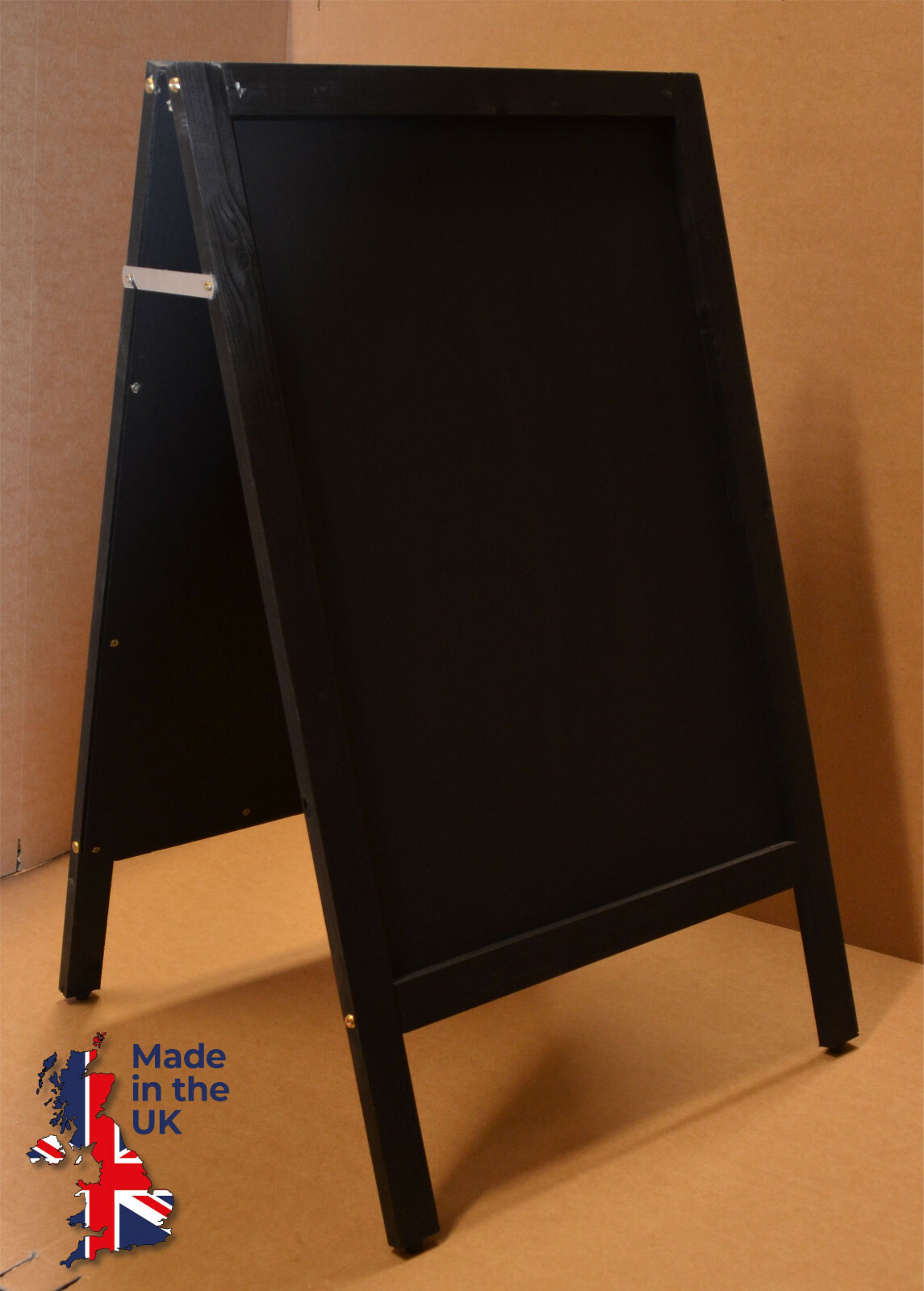 LARGE A-BOARD WITH BLACK WOODEN FRAME & CHALKBOARD FOR LIQUID CHALK ...