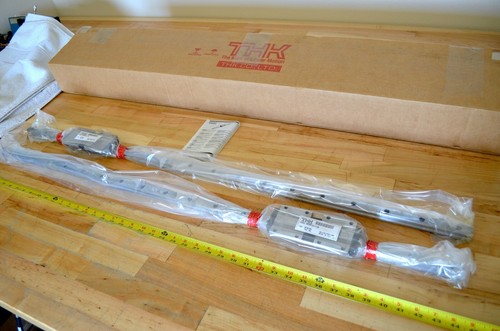 NEW (2) THK SHS20 x1120mm Linear LM Rails, (4) SHS20C1SS Bearings ...