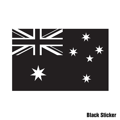 AUSTRALIAN FLAG SINGLE COLOUR 300mmW Sticker Decal LARGE Ute Car Boat ...