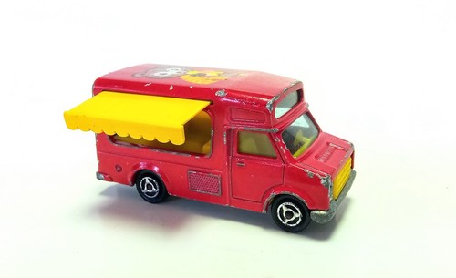 Vintage Majorette Fourgon #224-259 Die Cast Red Ice Cream Truck with ...