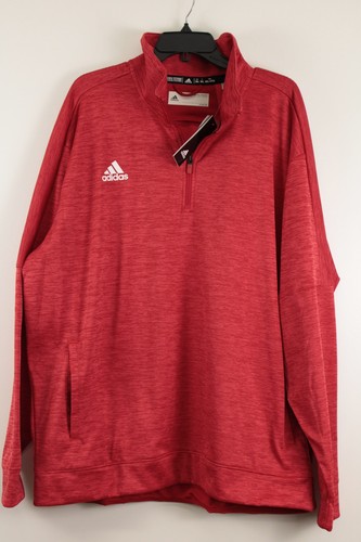 Adidas Red Quarter Zip Pullover Men's 3XL NWT | eBay