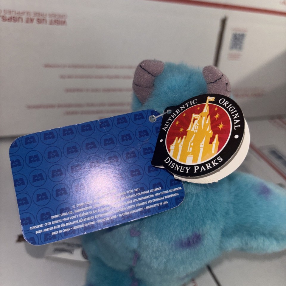 SULLEY Scare SULLIVAN DISNEY STORE MONSTERS INC 9" PLUSH Mini Bean Bag ...