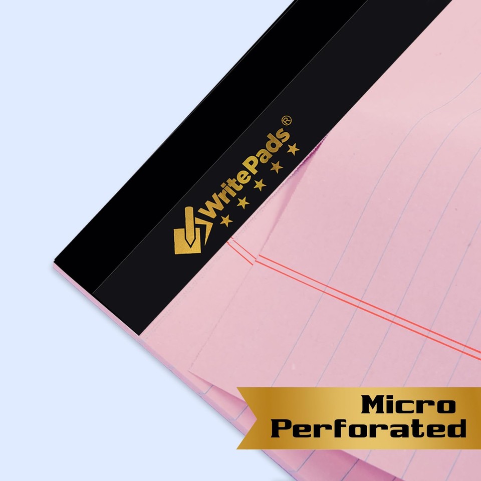 Colored Legal Pads 8.5" x 11" Note Pads Wide Ruled Writing Pads 50 ...