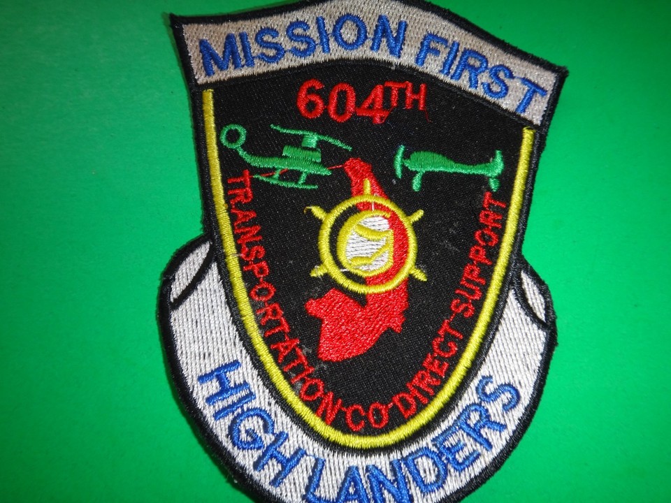 US Army 604th Transportation Co. DIRECT SUPPORT Patch From Vietnam War ...