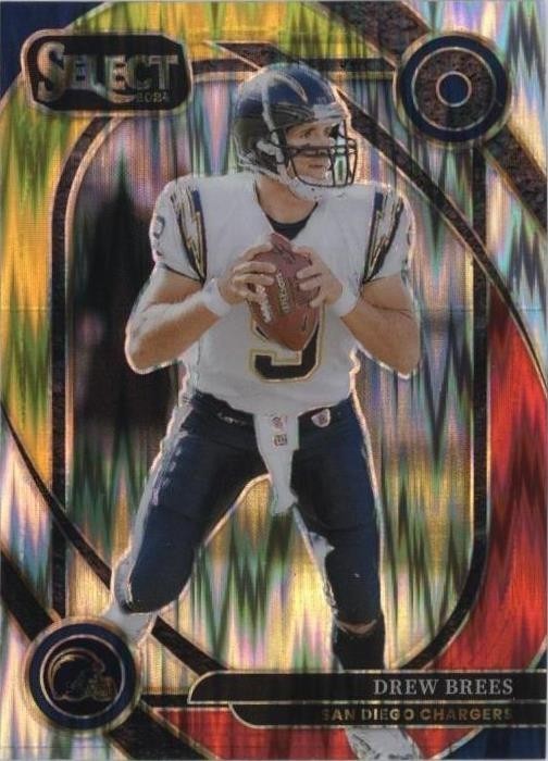 2024 Panini Select - Club Level Drew Brees #253 Red & Yellow Shock ...