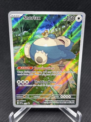 Pokémon TCG Snorlax Promo Holo Card 151 Scarlet and Violet 051 | eBay