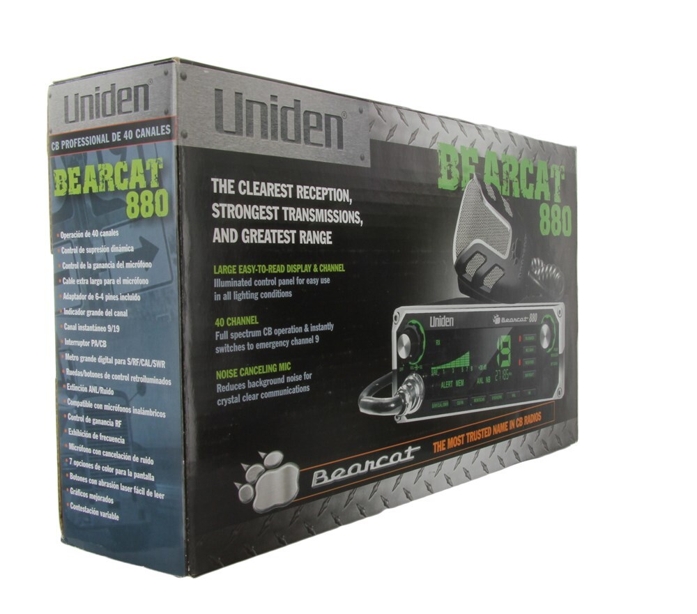 Uniden Bearcat 880 CB Radio with 7 Color Display Backlighting ...
