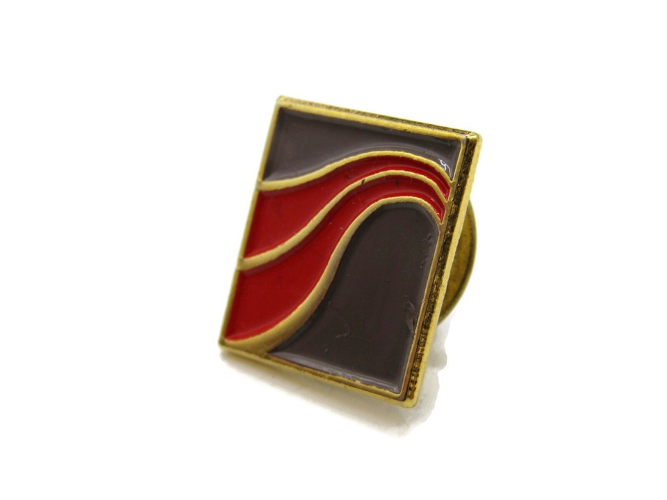 Red Road River Path Design Purple Background Pin | eBay