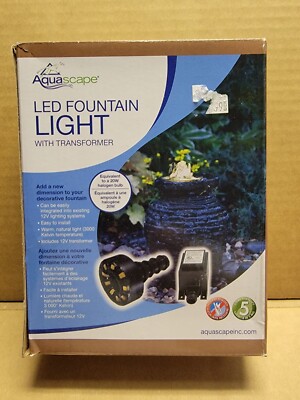 Aquascape LED Fountain Accent Light w/ 12 Volt Transformer 84009 | eBay