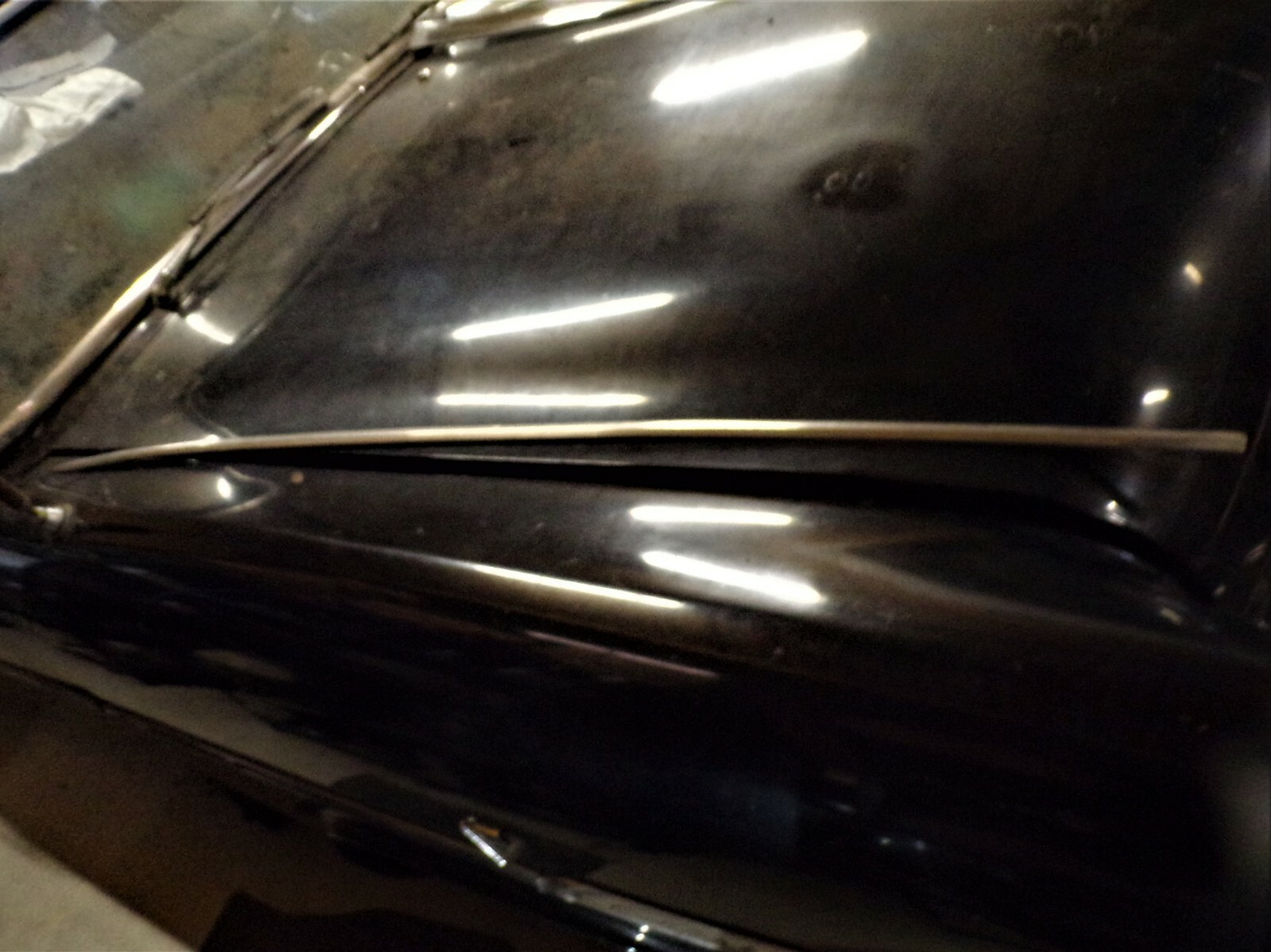 1939 Ford Deluxe Hood Drivers Side Top Stainless Molding | Genuine OEM ...