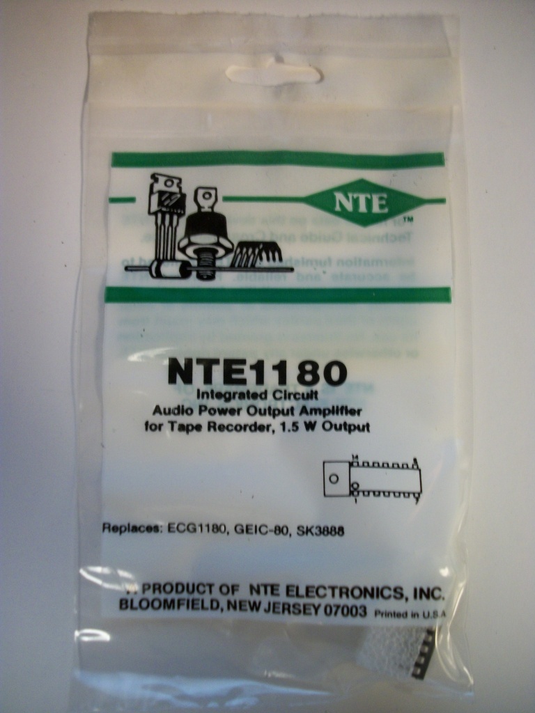 NTE Electronics - NTE1164 NTE1166 NTE1170 NTE1171 NTE1176 NTE1180 ...
