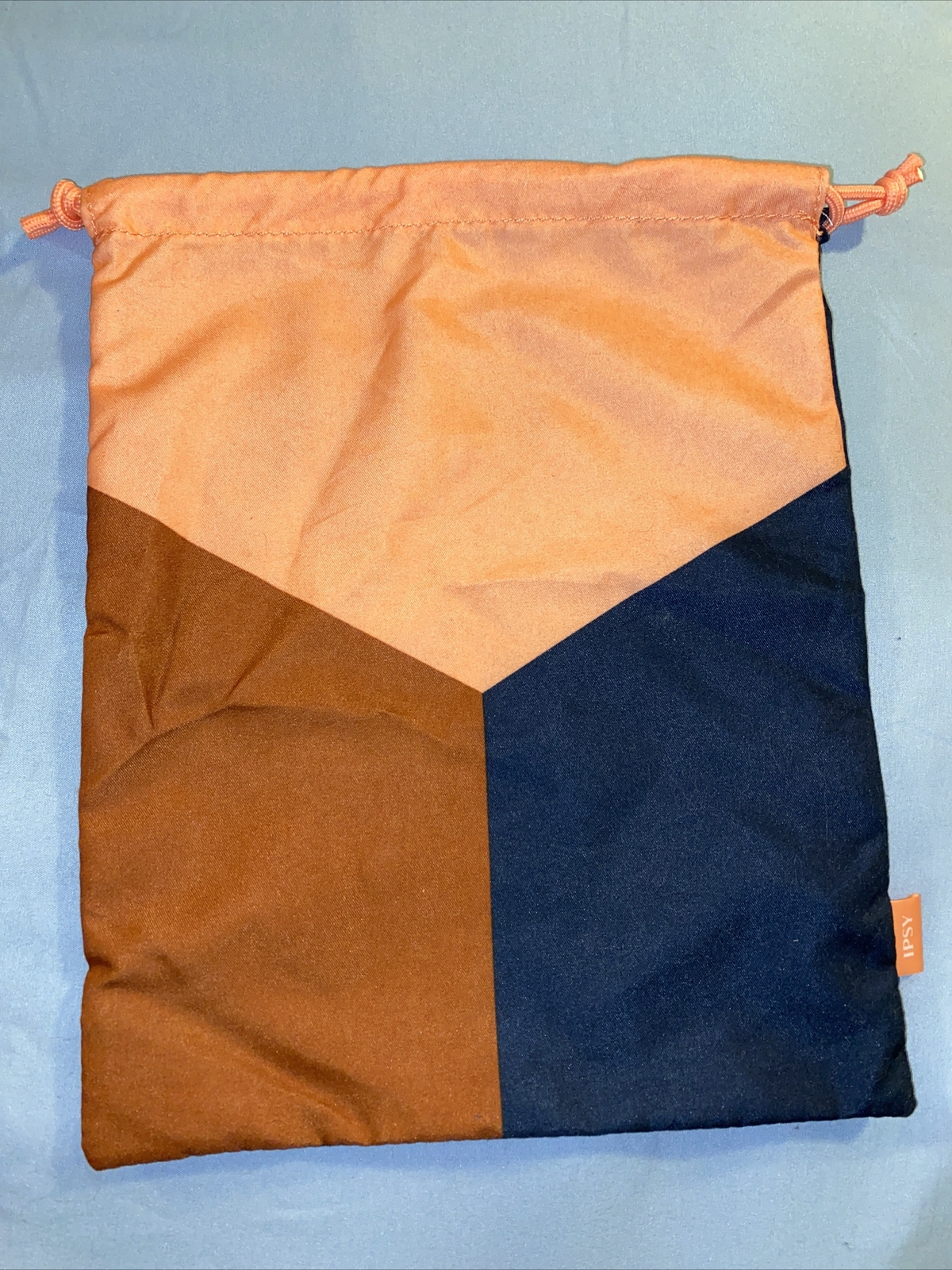 Ipsy November 2020 Glam Plus Drawstring BAG ONLY Orange Brown Blue ...