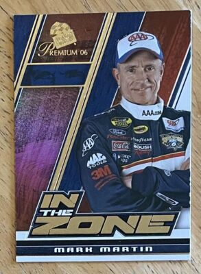 MARK MARTIN, RARE ! 2006 PRESS PASS "IN THE ZONE" CARD, NASCAR RACING ...