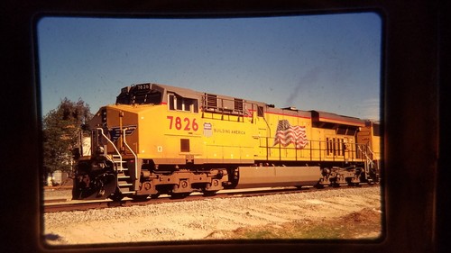 XTW16 35MM Train Slide ENGINE LOCOMOTIVE RR UP 7826 ES44AC SAN ...