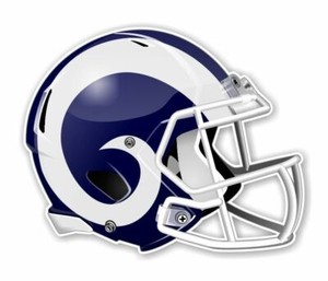 Los Angeles Rams 2016 Football Helmet Decal / Sticker Die cut | eBay