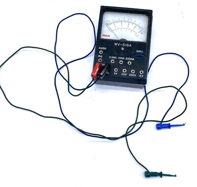 Vintage Volt OHM Millimeter Testing Meter RCA Model WV-516A 4.5" x 3 ...