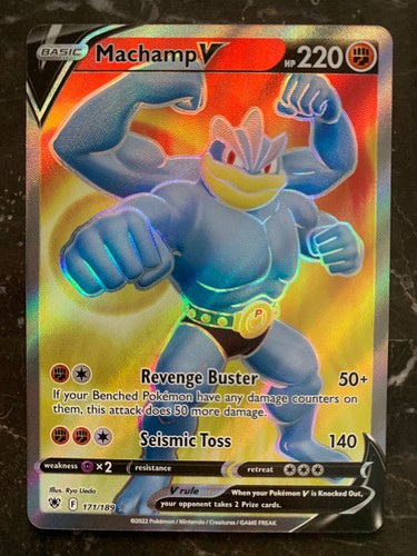 Pokemon Astral Radiance - MACHAMP V FULL ART - 171/189 - NM/M! | eBay