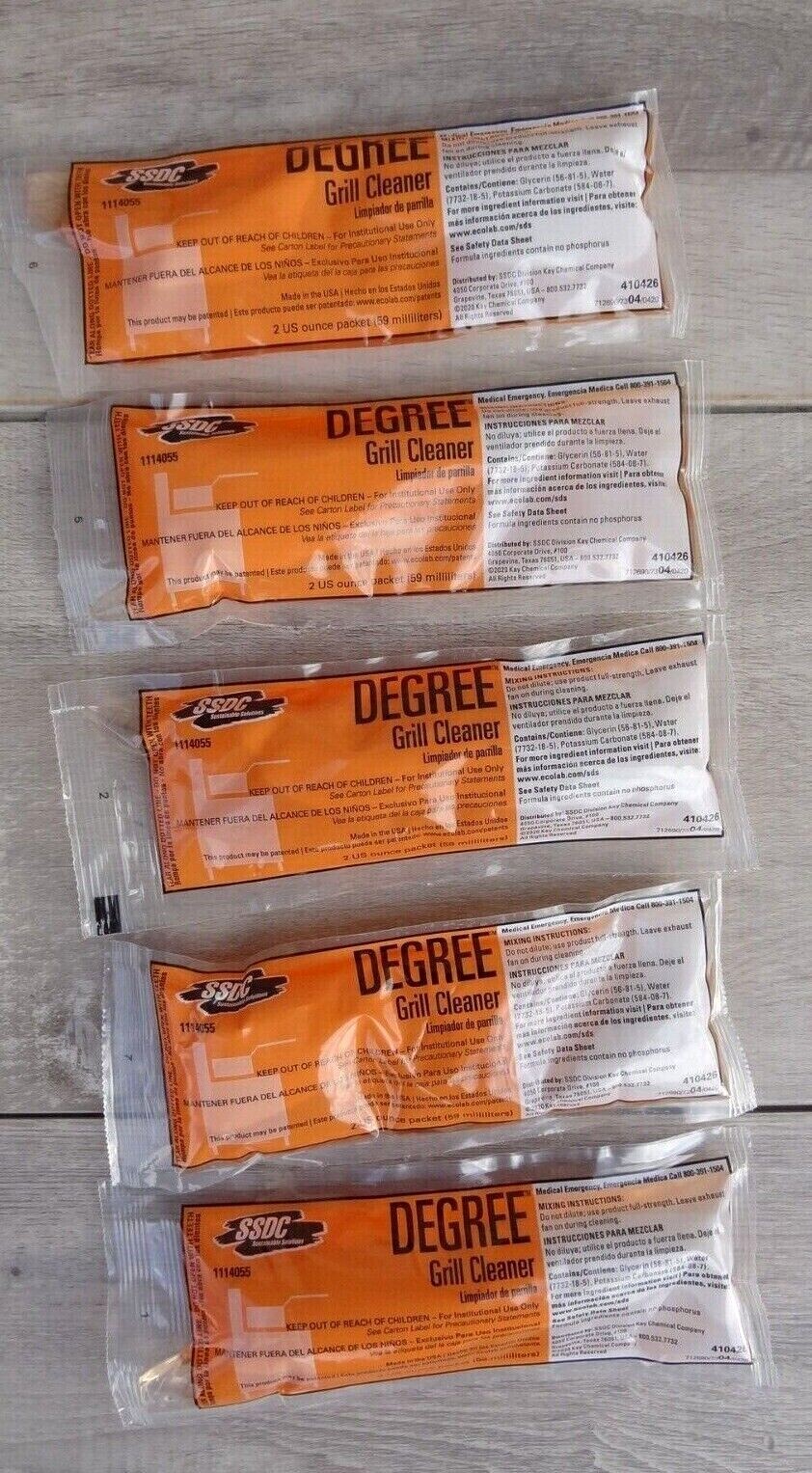 Kay SSDC Degree Grill Cleaner 1114055 ~ Qty: 5 Packs ~ 2 oz/pack | eBay