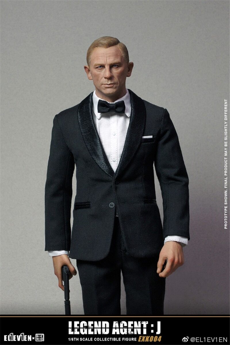 EXK004 1/6 Scale 007 Agent James Bond Daniel Craig Figure 12'' Male ...
