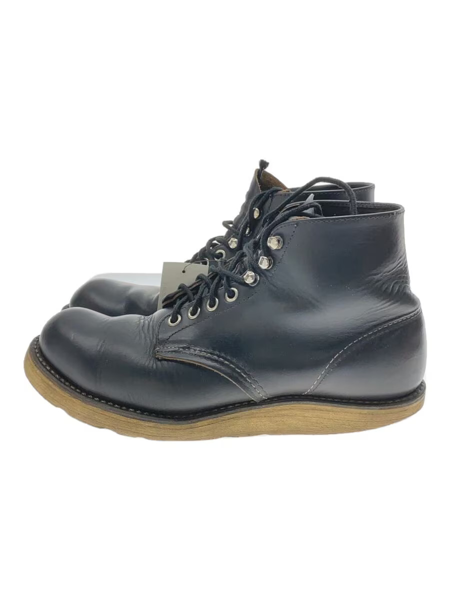 Red Wing Lace Up Boots 6 Inch Classic Plain Toe Us7 Blk Leather KdY94 ...