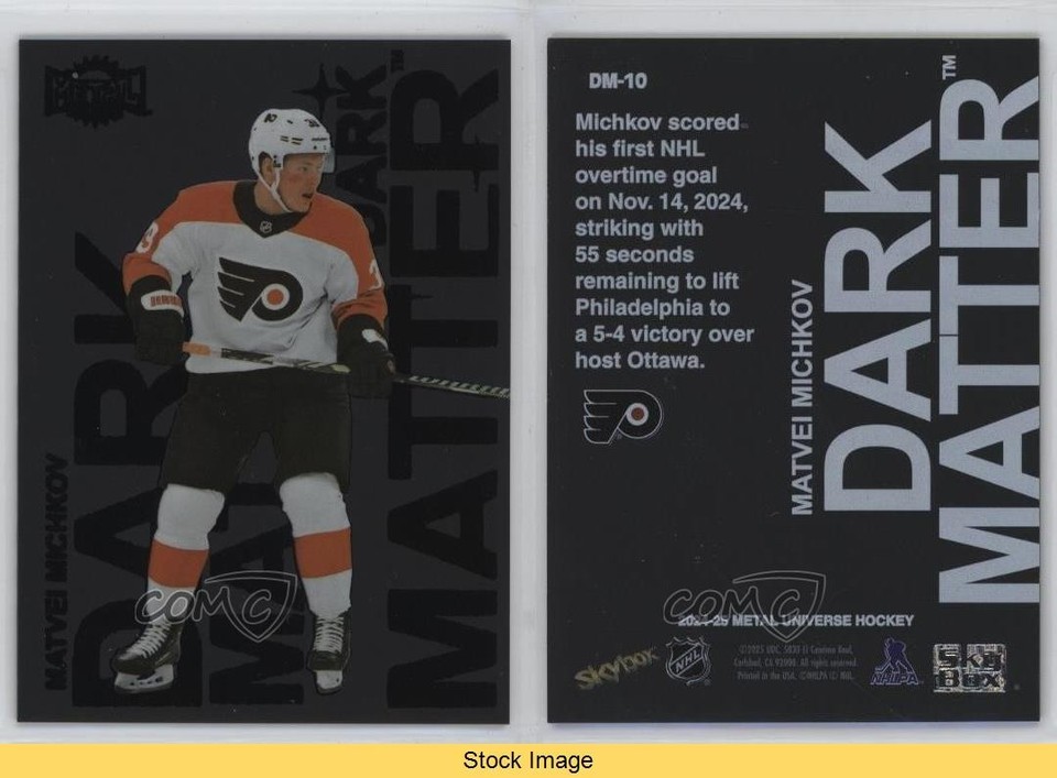2024-25 Skybox Metal Universe Dark Matter Matvei Michkov #DM-10 Rookie ...