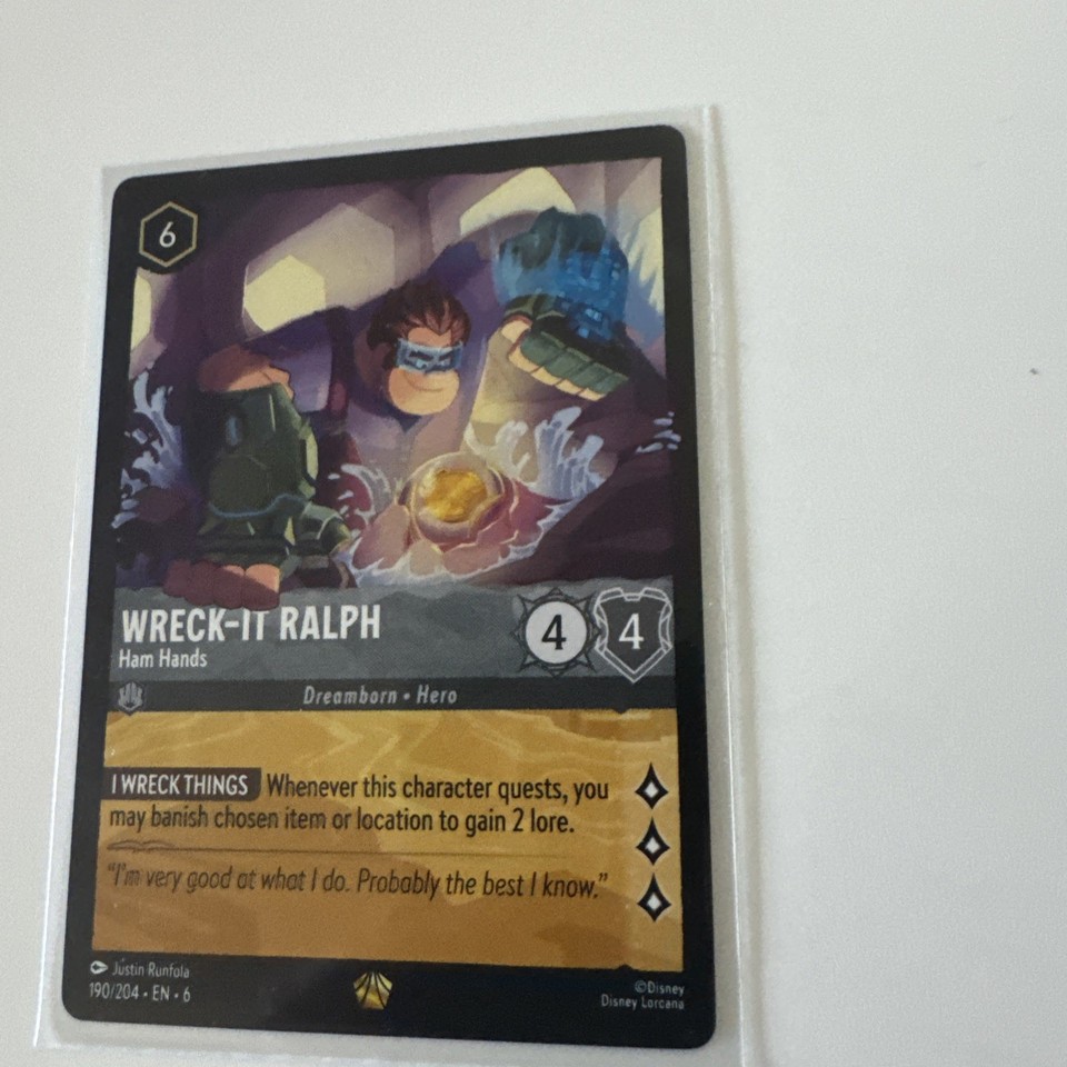 Wreck-It Ralph - Ham Hands 190/204 Azurite Sea Regular/Legendary Mint ...