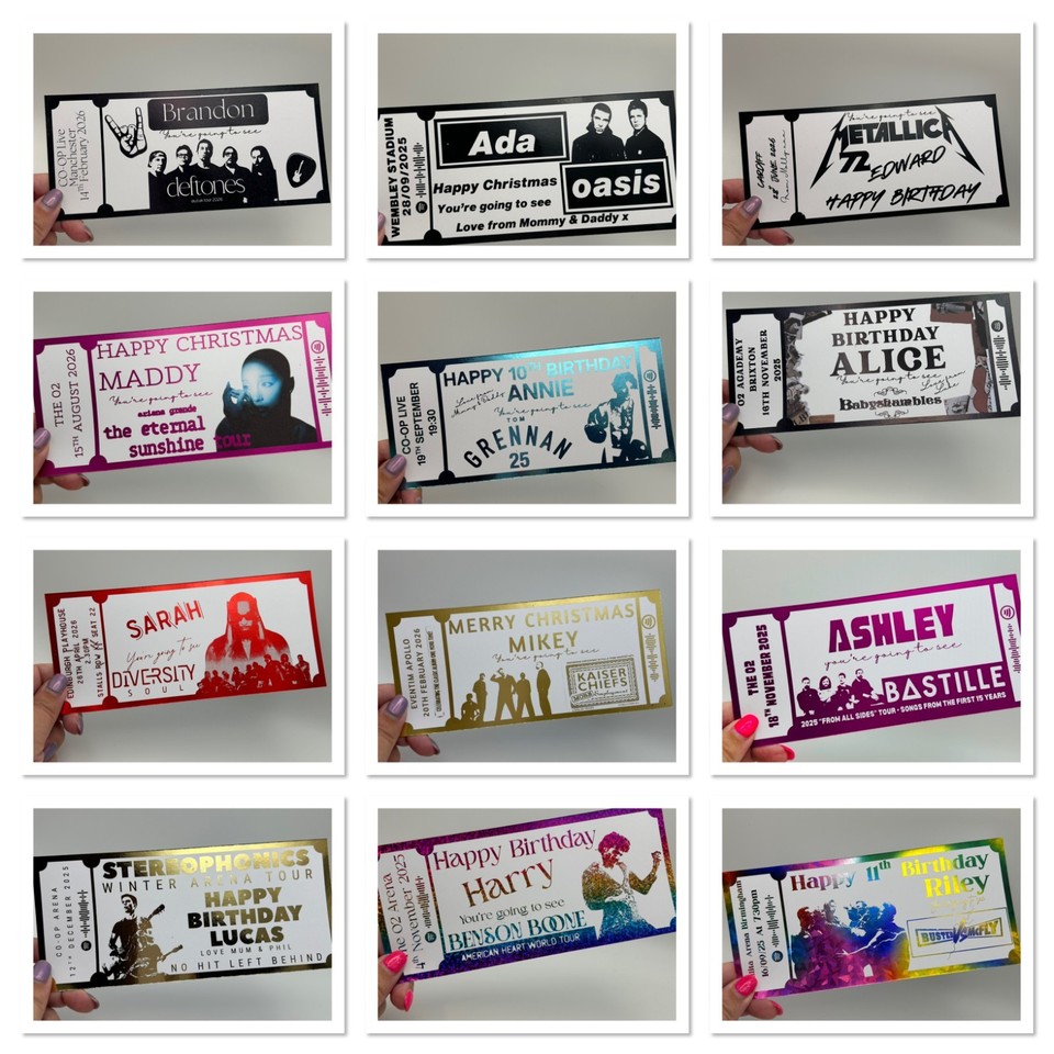 Personalised Souvenir Concert Ticket – Music Event Reveal - K-pop All ...