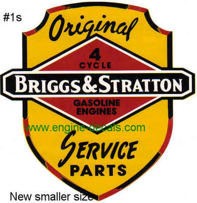 Briggs & Stratton engine decals 1960's edger 2.50hp Set | eBay