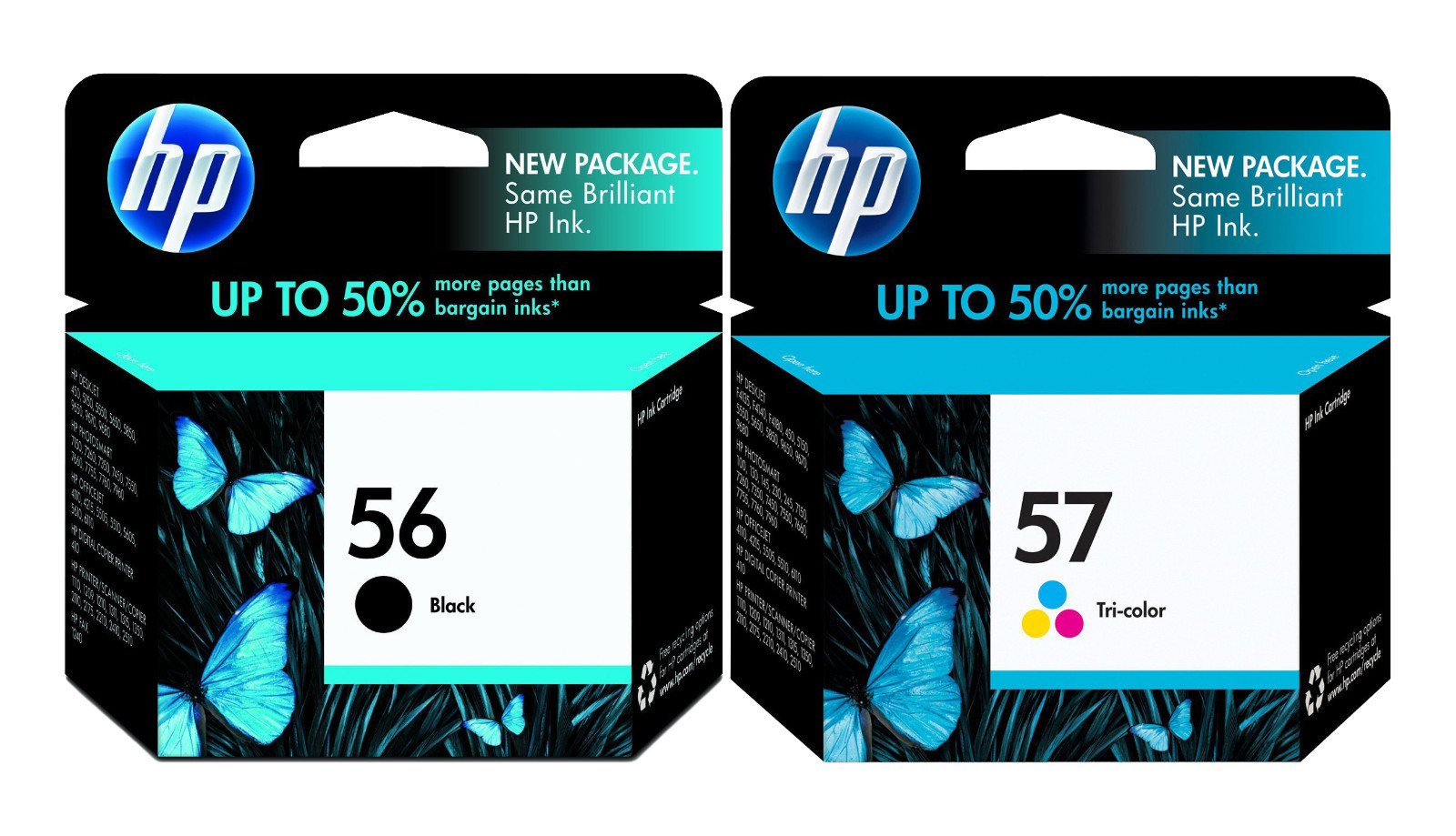 GENUINE NEW HP 56 57 Ink Cartridge 2-Pack for DeskJet 5150 5550 5850 ...