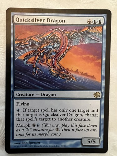 MTG Quicksilver Dragon Duel Decks: Jace vs Chandra 19/62 Regular Rare ...
