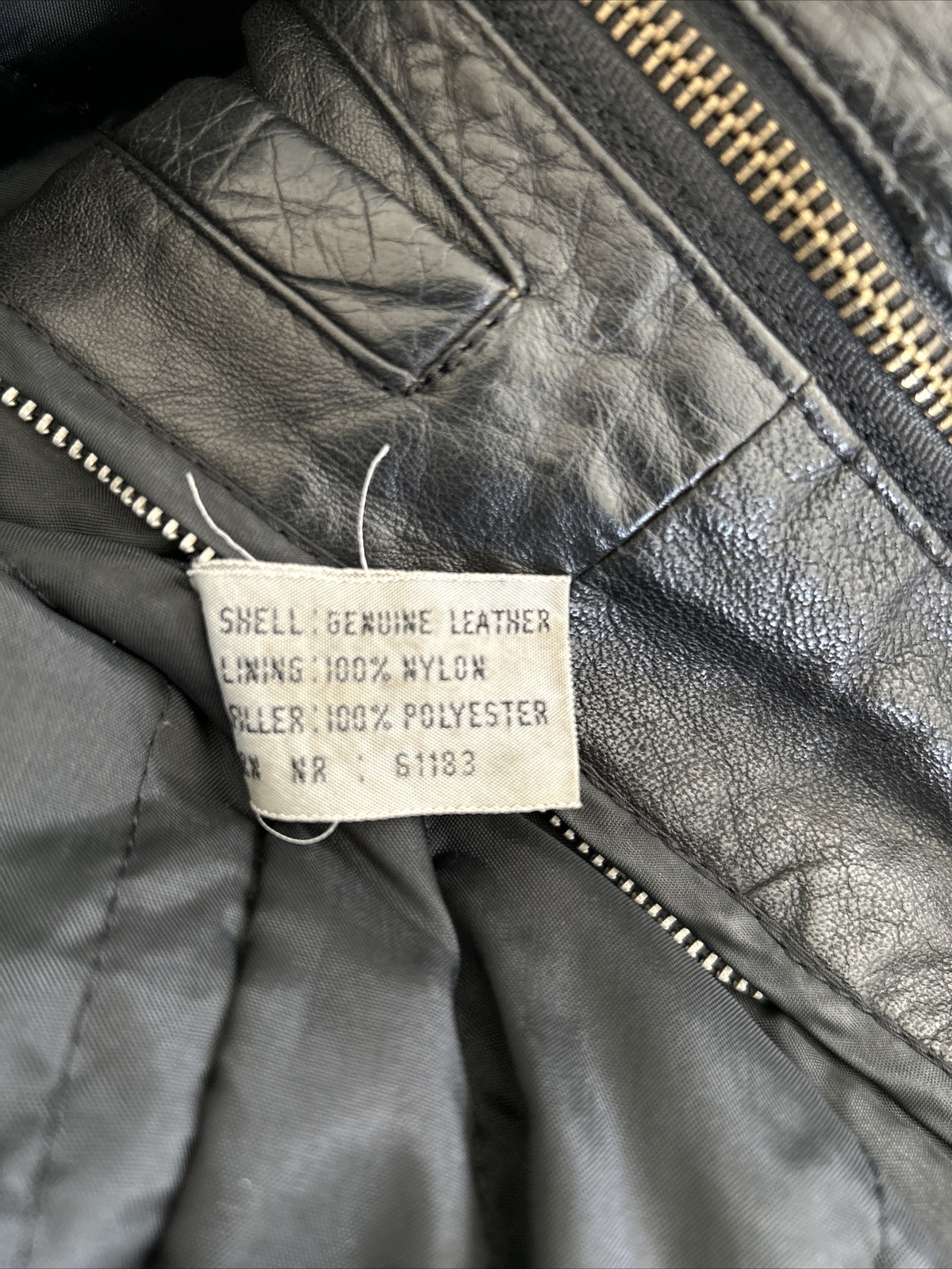 U2 Wear Me Out Black Leather 80s-90s Bomber Jacket Me… - Gem